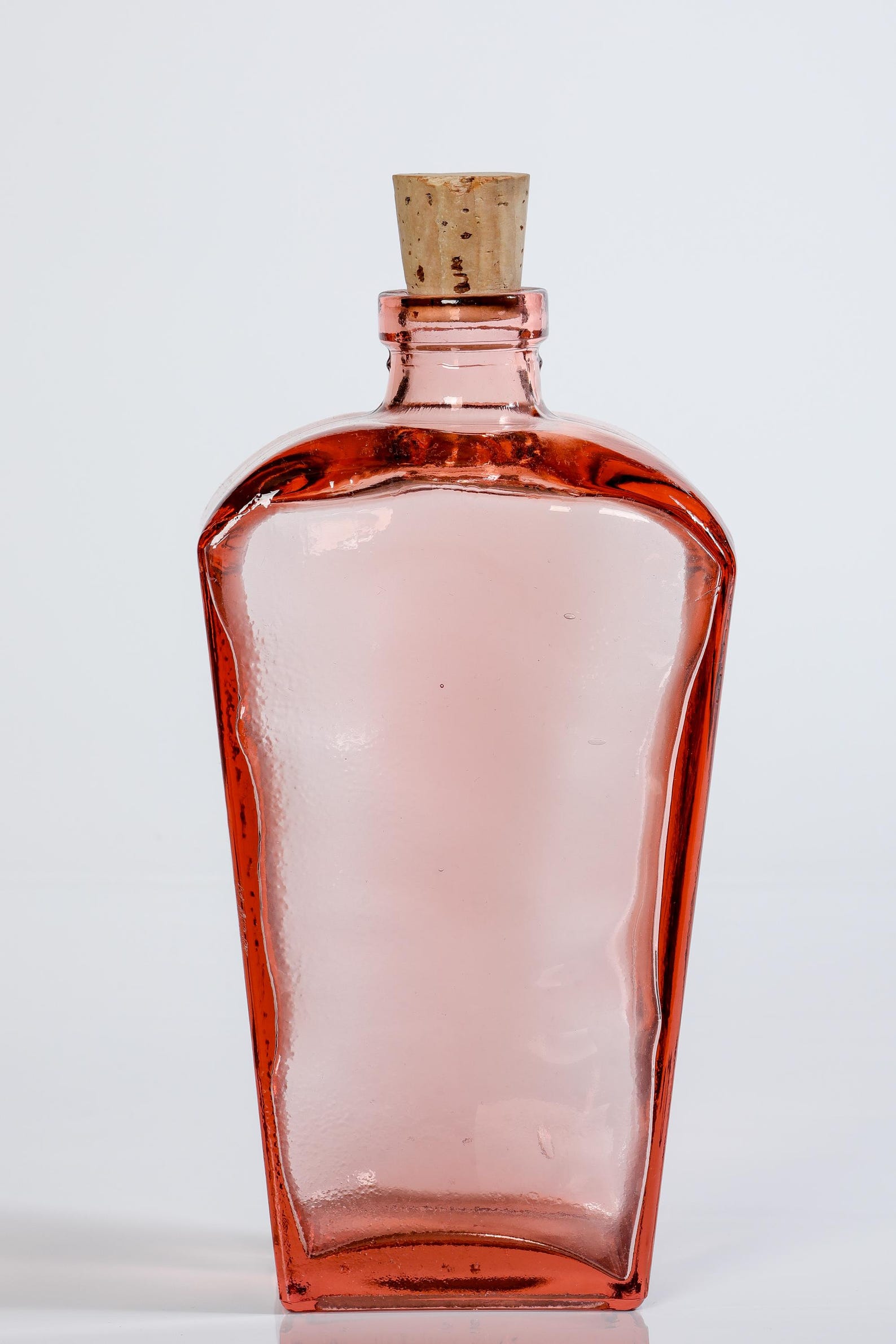 Vintage Corked Glass Container - Etsy