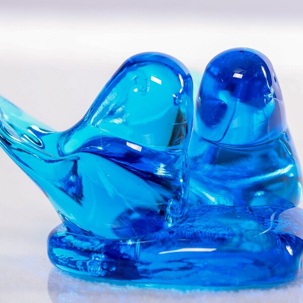 Blue Glass Bird - Etsy