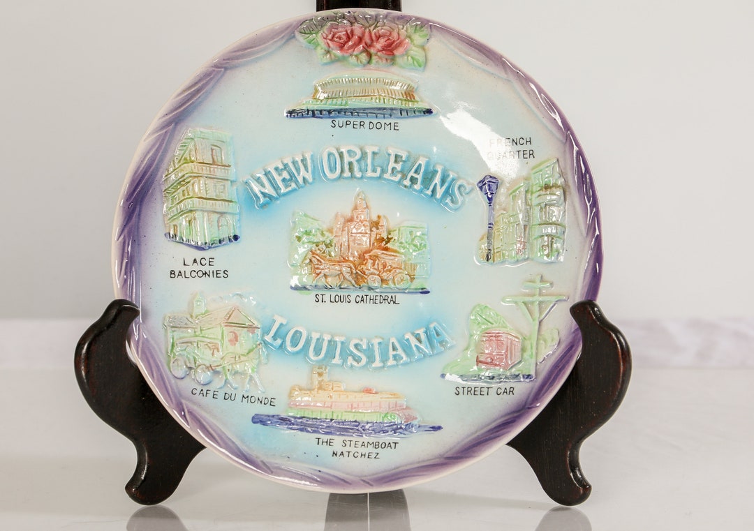 Vintage New Orleans Collectors Plate - Etsy
