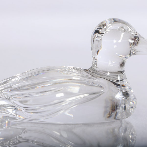 Clear Glass Duck - Etsy