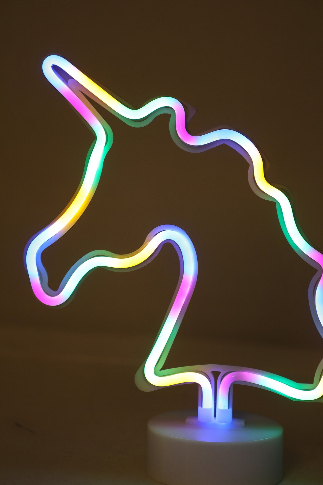 Rainbow Unicorn Neon Light - Etsy