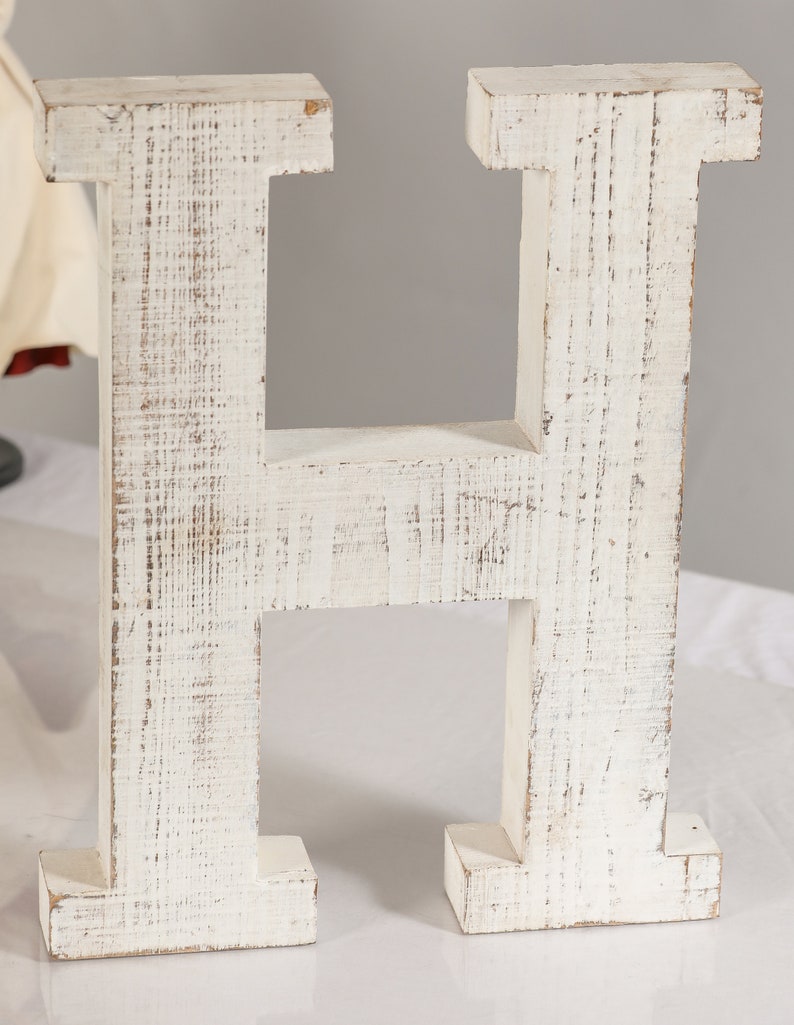 Decorative "h" Display for Wall or Table Top.whitewash - Etsy