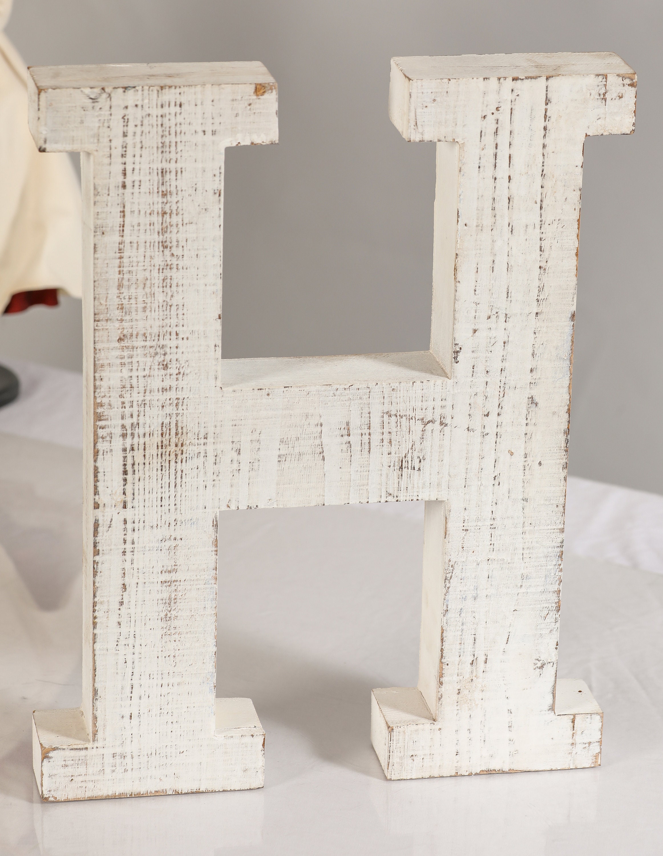 Decorative "h" Display for Wall or Table Top.whitewash - Etsy