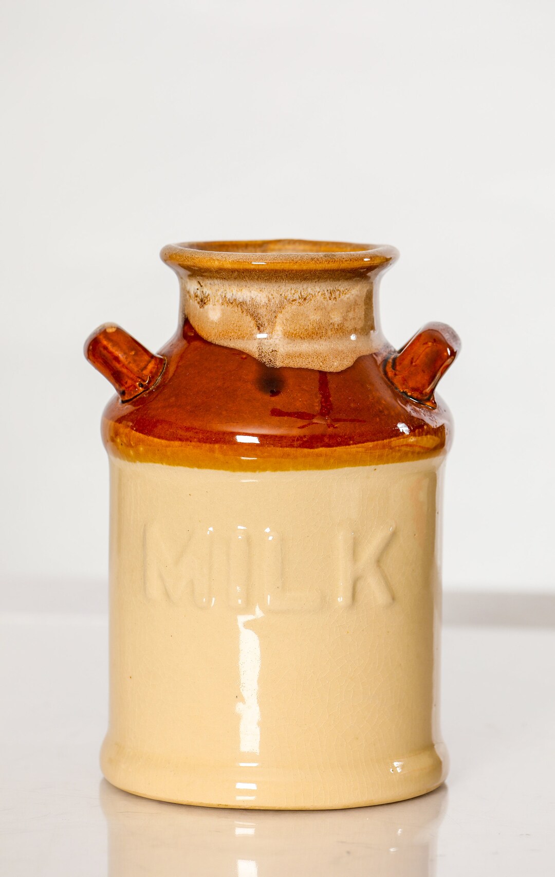 Vintage Milk Jug Utensil Holder - Etsy