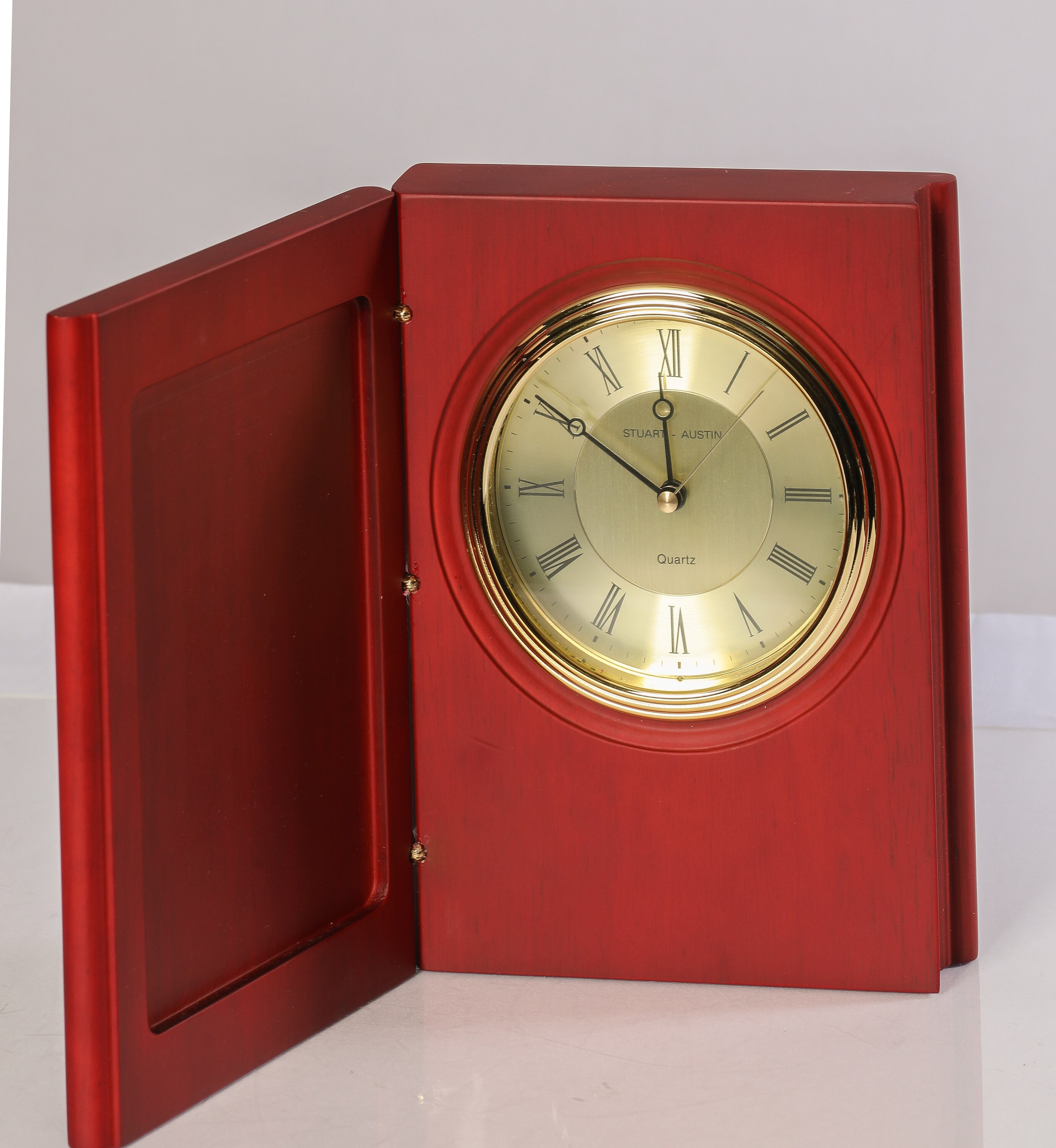 Vintage Stuart-austin Quartz Wooden Book Clock. - Etsy