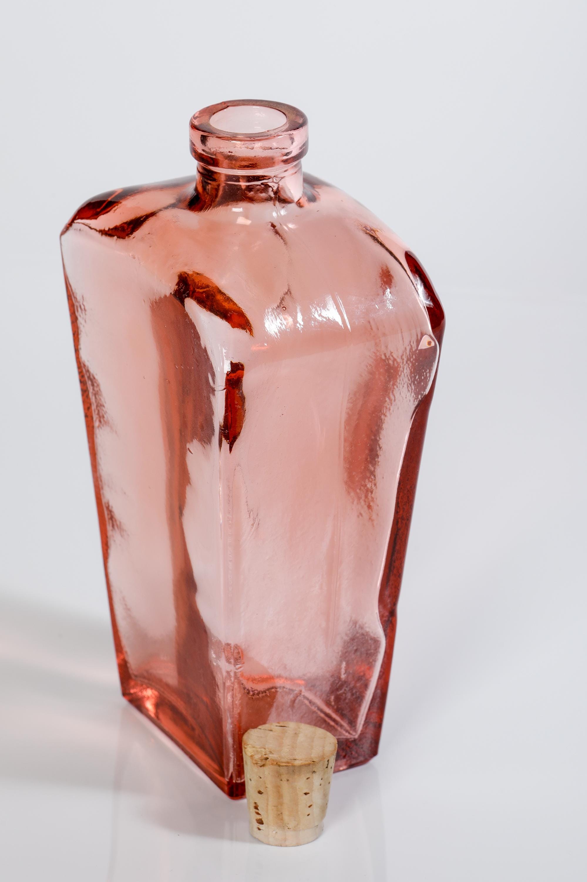 Vintage Corked Glass Container - Etsy