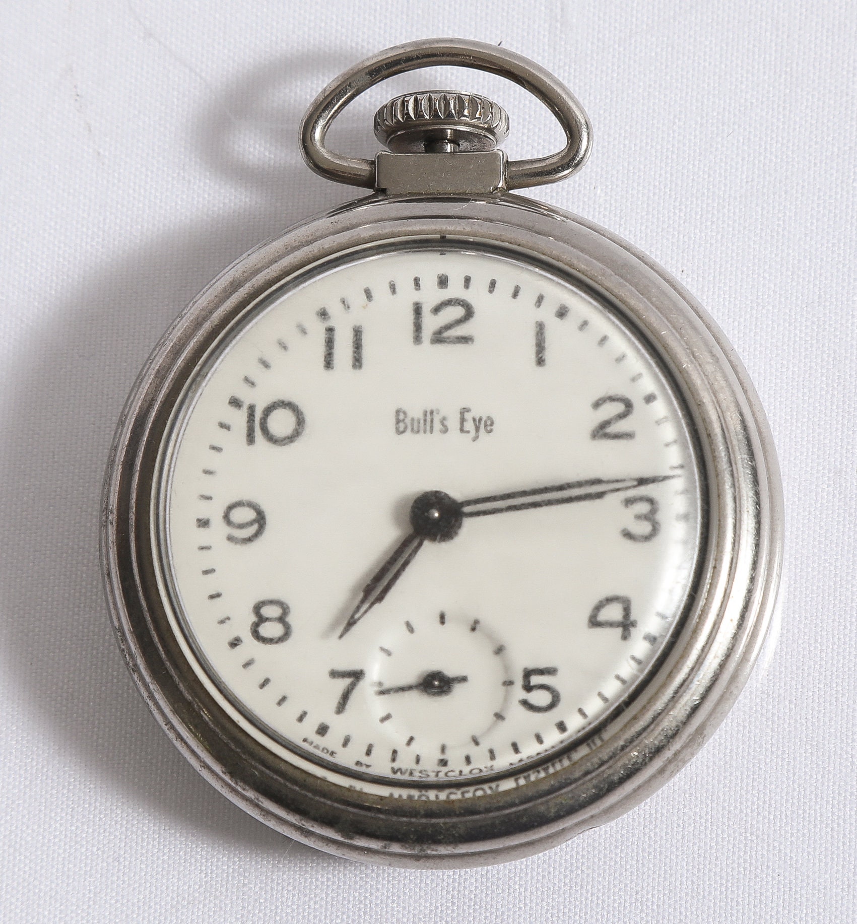 Vintage Bulls Eye Pocket Watch. Works Perfectly - Etsy