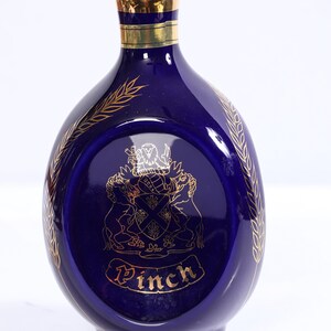 Vintage pinch Blue Liquor Bottle. John Haig & Co.ltd.markinch Scotland ...