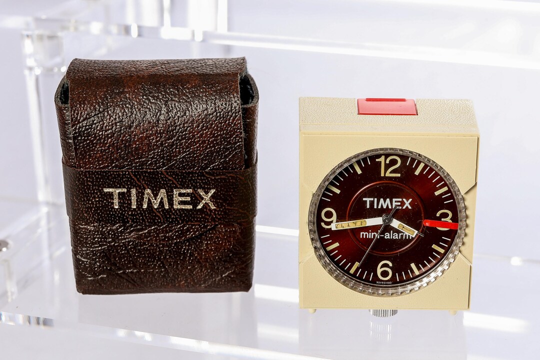 Vintage Timex Mini-alarm Clock. With Original Case.not Tested - Etsy