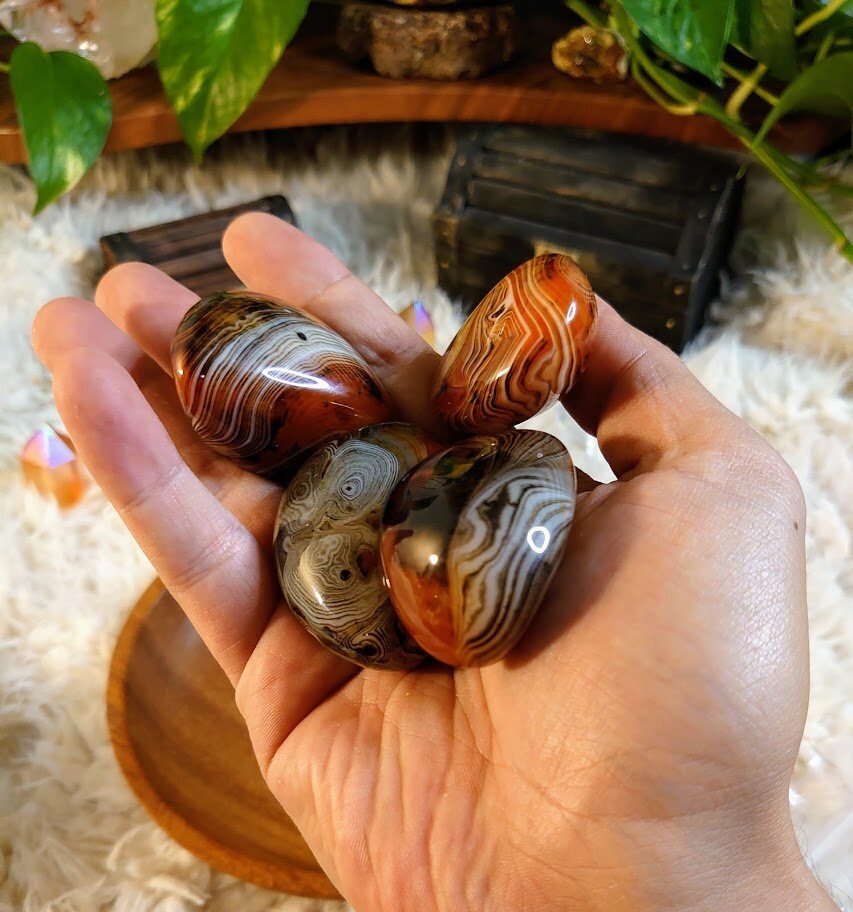 Sard/sardonyx Palm Stones/ for Crystal Healing/ Reiki/ | Etsy