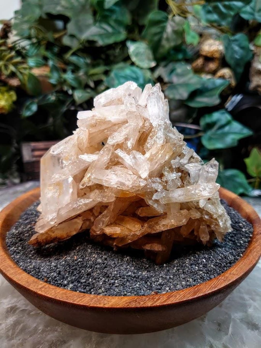 Tabular Faden Quartz Cluster With Halloysite From Colombia / Natural ...