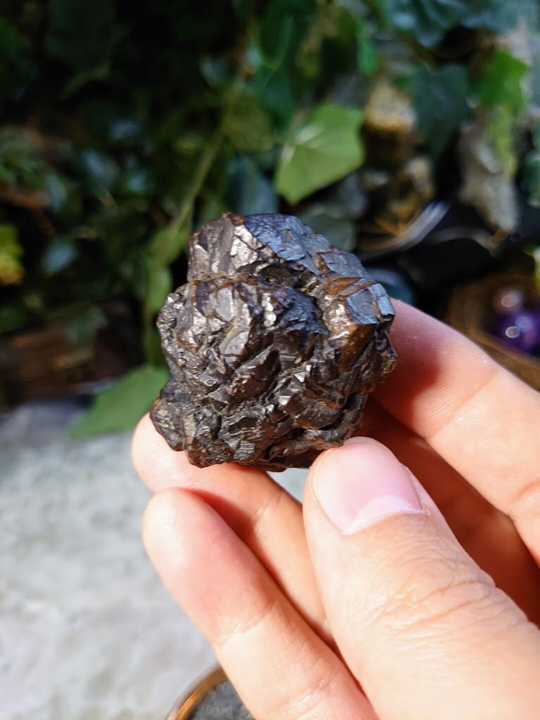 Egyptian Prophecy Stone for Crystal Healing / 89.5g / Goethite After ...
