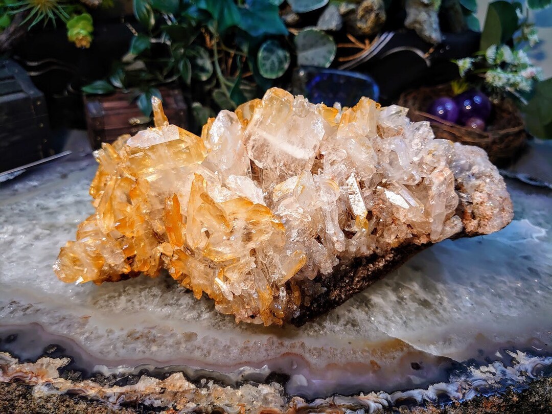 Exceptional Large Halloysite Tabular Faden Quartz Cluster From Colombia ...