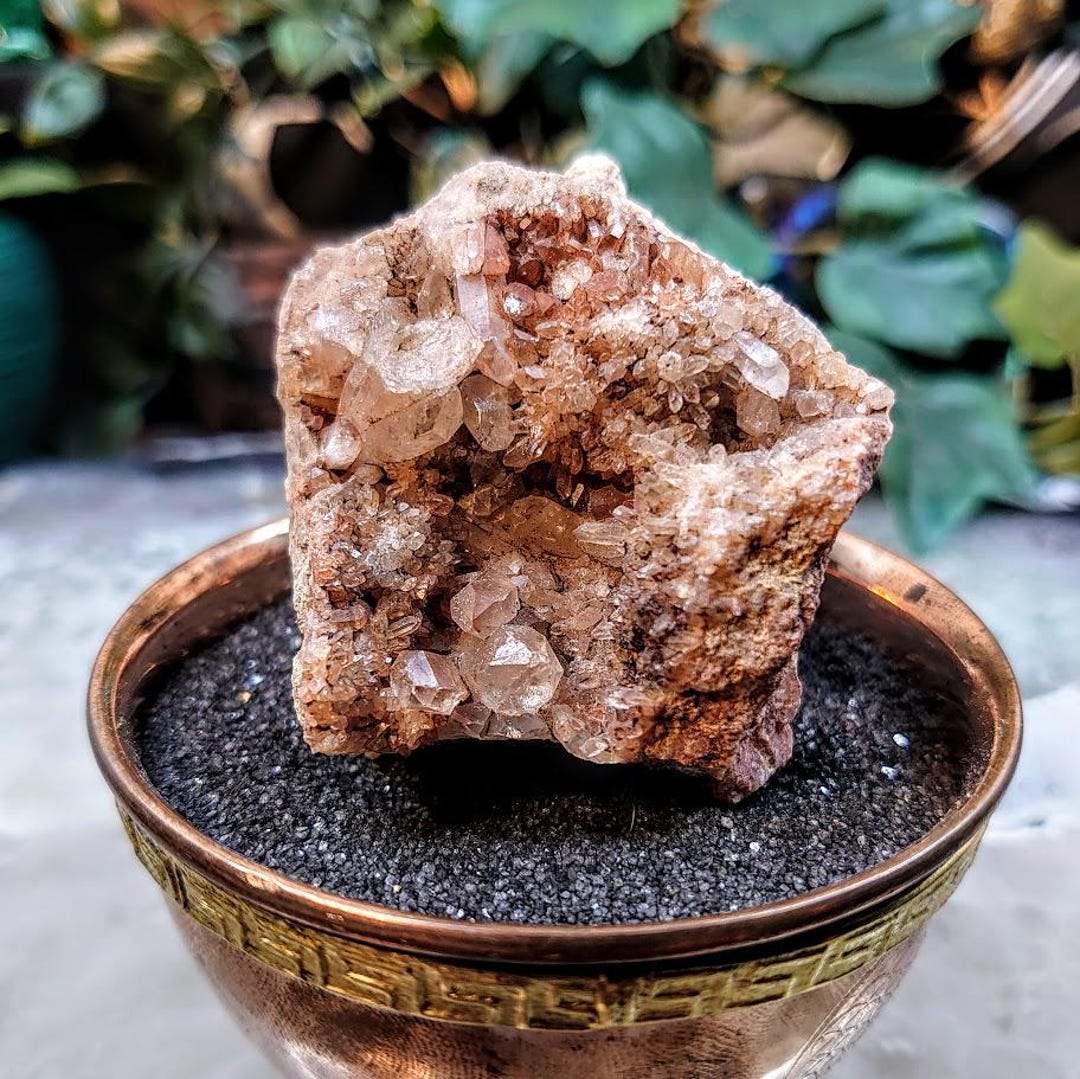 Hematite Quartz Cluster on Matrix From Zambia for Home and Altar Decor ...