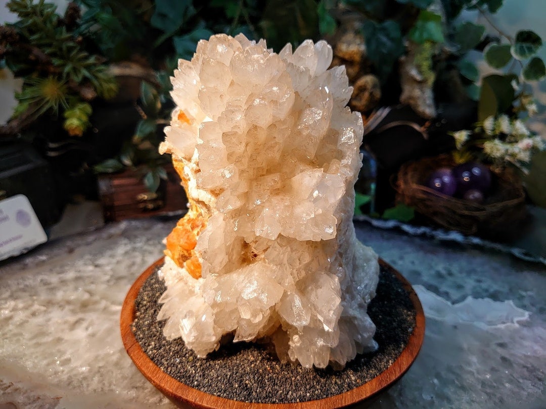 Beautiful White Celestite Cluster on Sulphur From Sicily, Italy / 1 ...