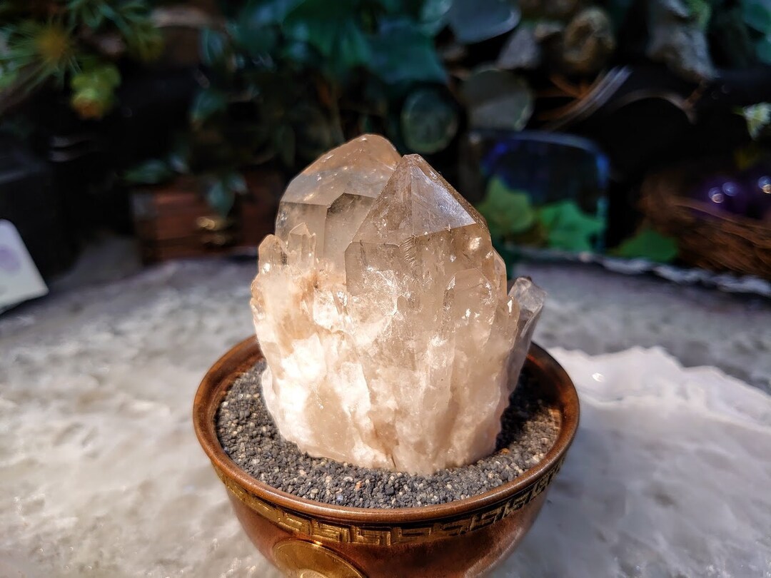 Natural Kundalini Congo Citrine Cluster for Altar and Home Decor / 176g ...