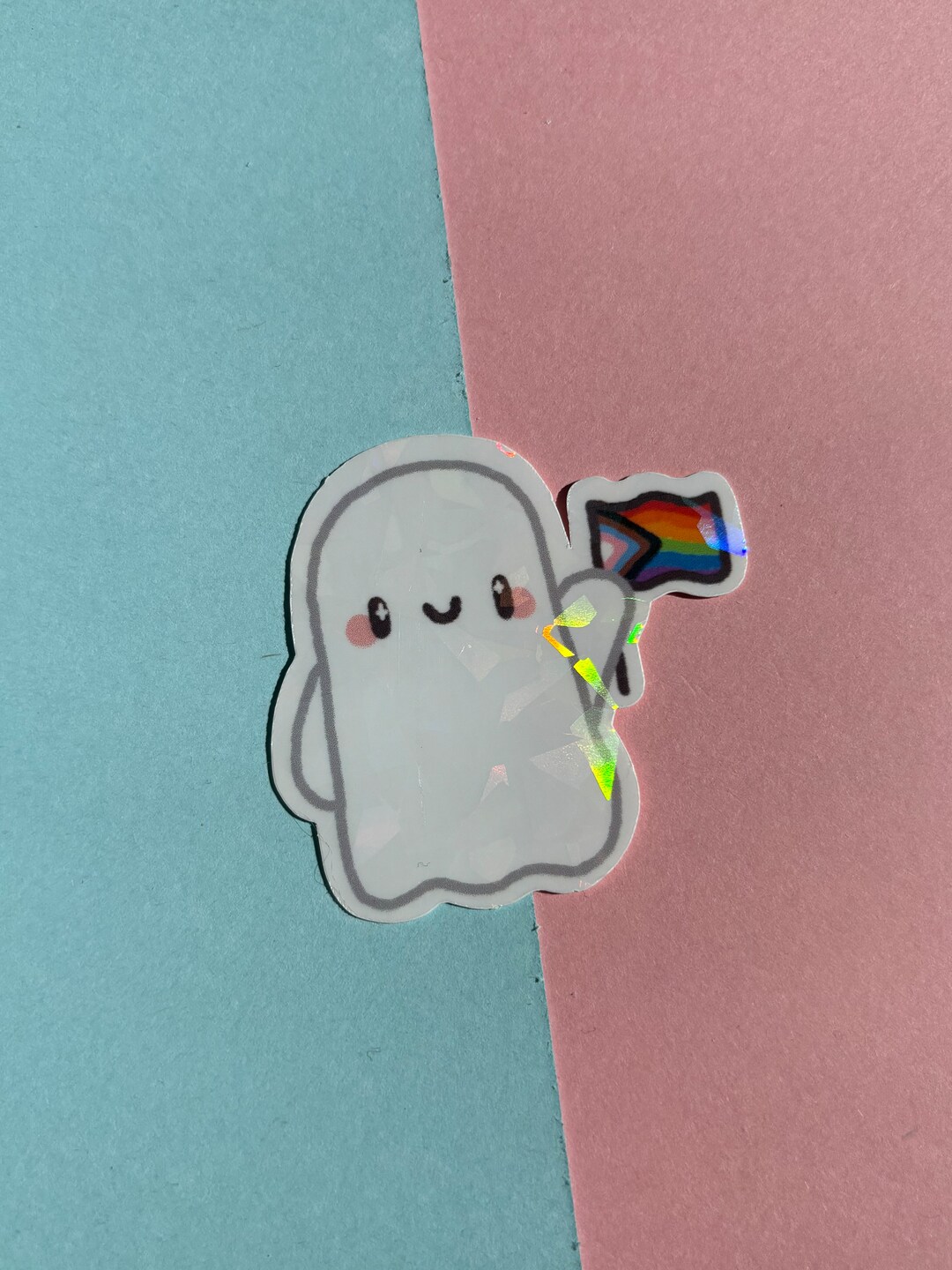 LGBTQ Ghost Sticker - Etsy