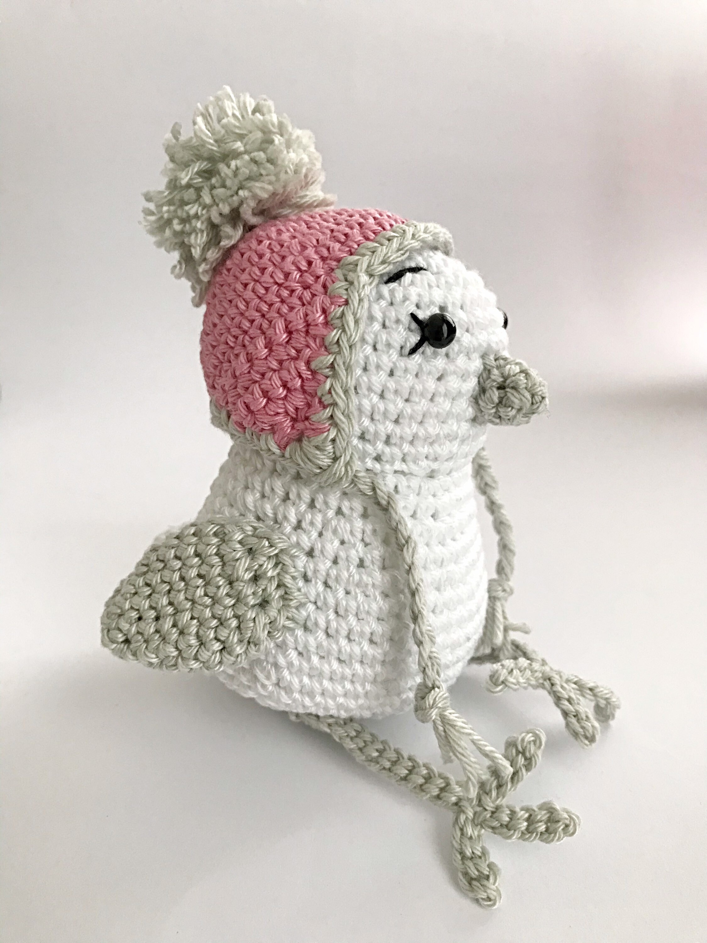 Crochet Little Bird in a hat | Etsy