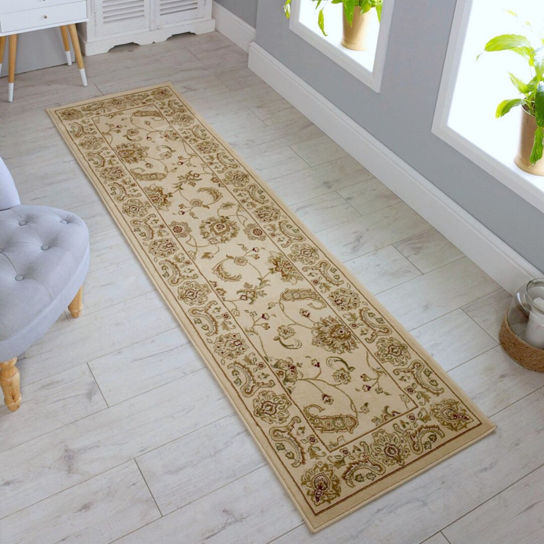 Traditional Beige Hall Runner Kendra 2330X - Etsy UK