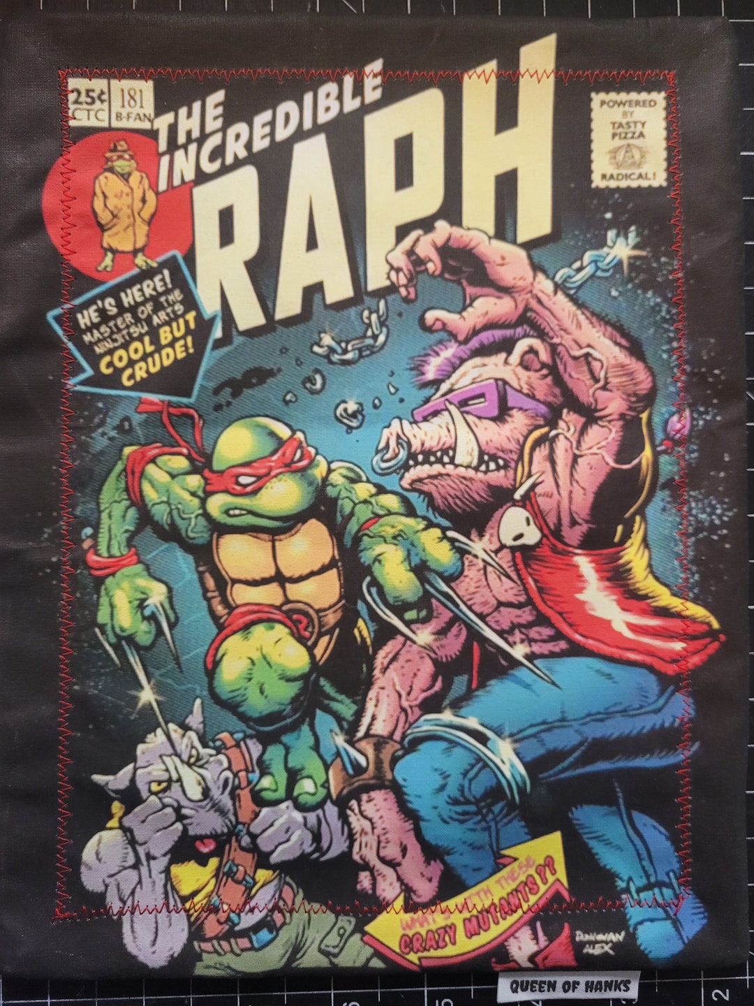 Raph Comic Cover, TMNT EDC Hank, Handkerchief, Please Read Full ...