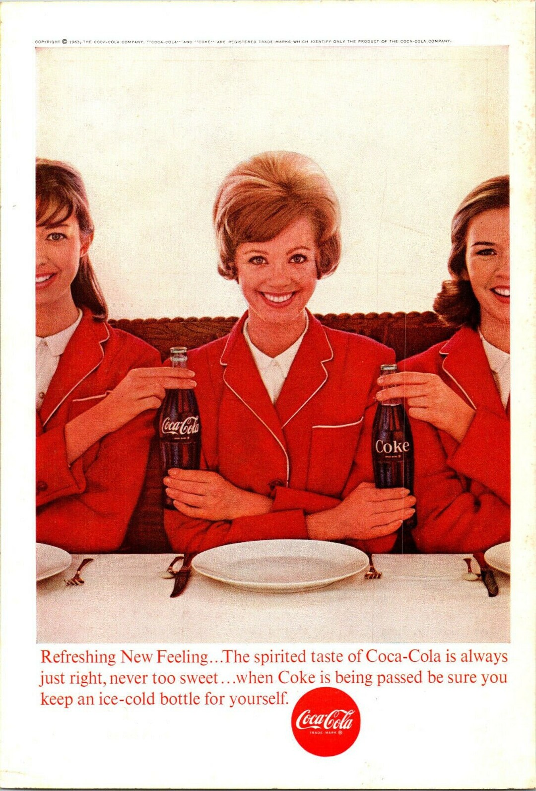 Vintage 1963 Coke Coca Cola 3 Girls Ad Advertising Advertisement - Etsy Vintage 1963 Coke Coca Cola 3 Girls Ad Advertising Advertisement - Etsy