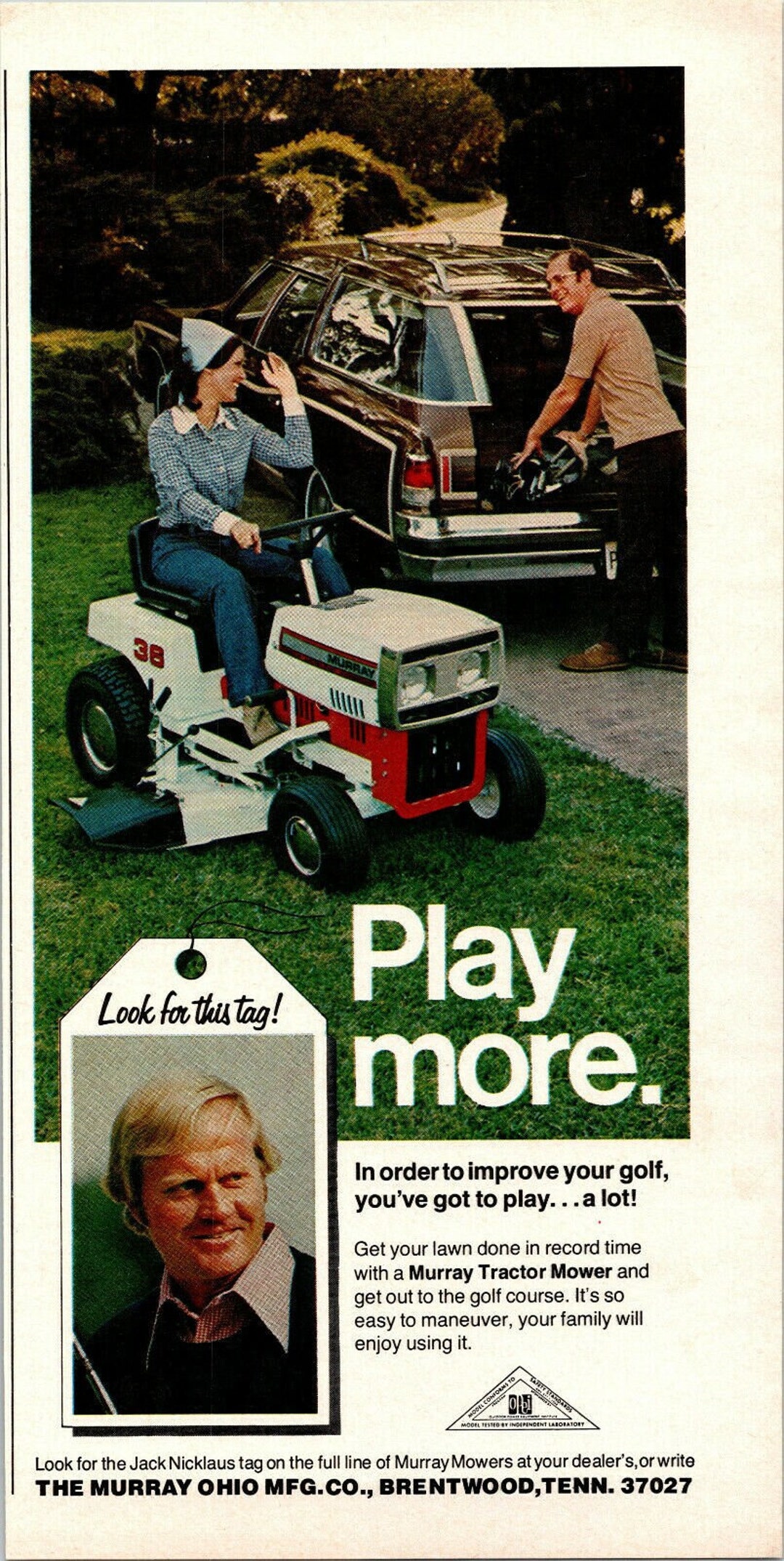 Vintage 1974 Murray Lawn Tractor Print Ad Advertisement Advertising - Etsy