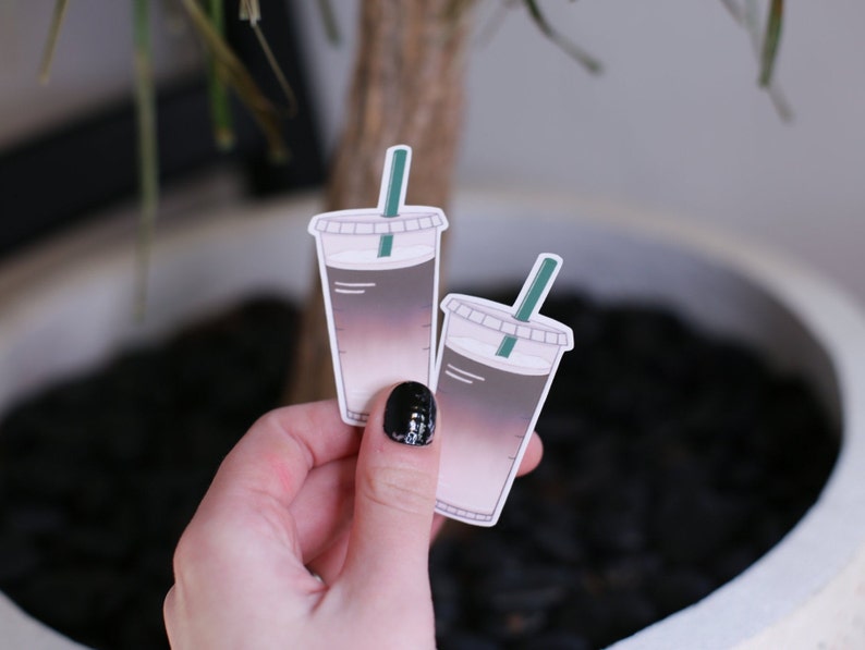 Iced Coffee Sticker / Coffee Stickers / Coffee Lover Sticker / - Etsy
