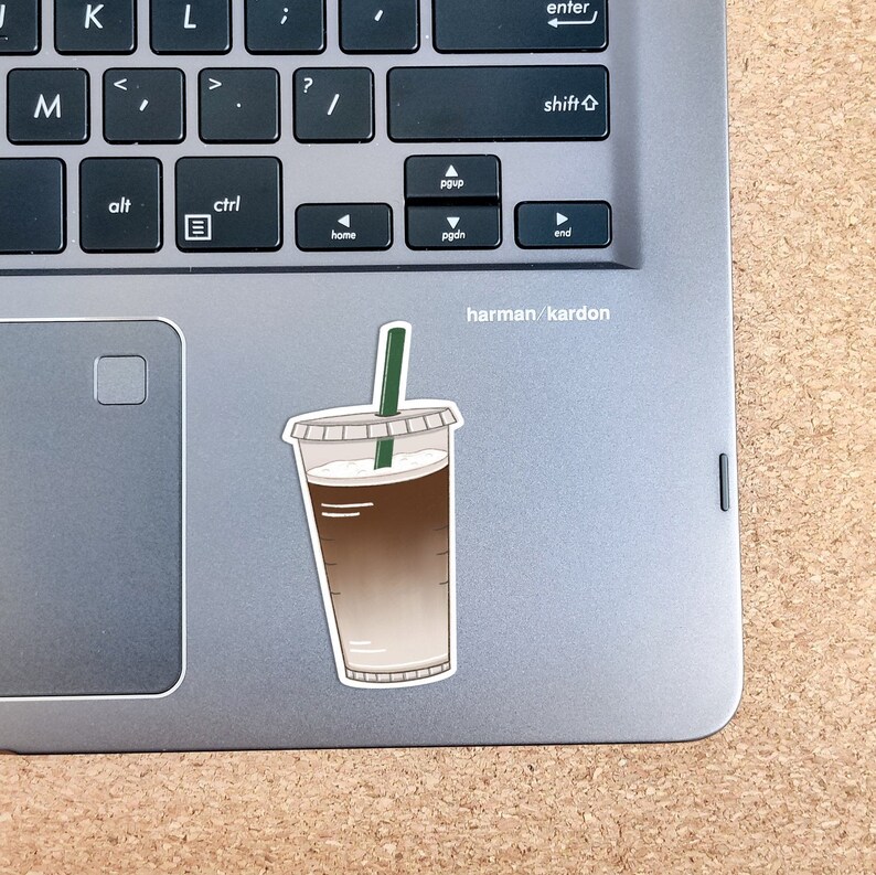 Iced Coffee Sticker / Coffee Stickers / Coffee Lover Sticker / - Etsy