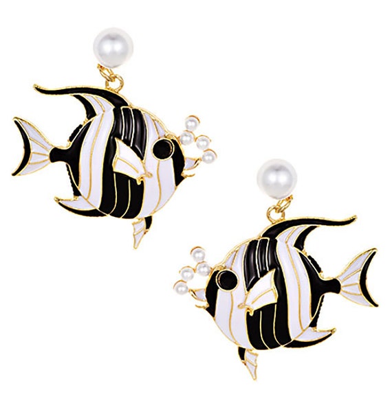 Tropical Fish Clip Art Black And White