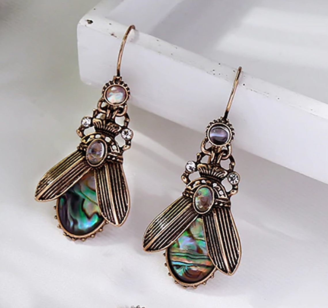 Vintage Art Deco Style Bee Moth Beetle Insect Imitation - Etsy UK