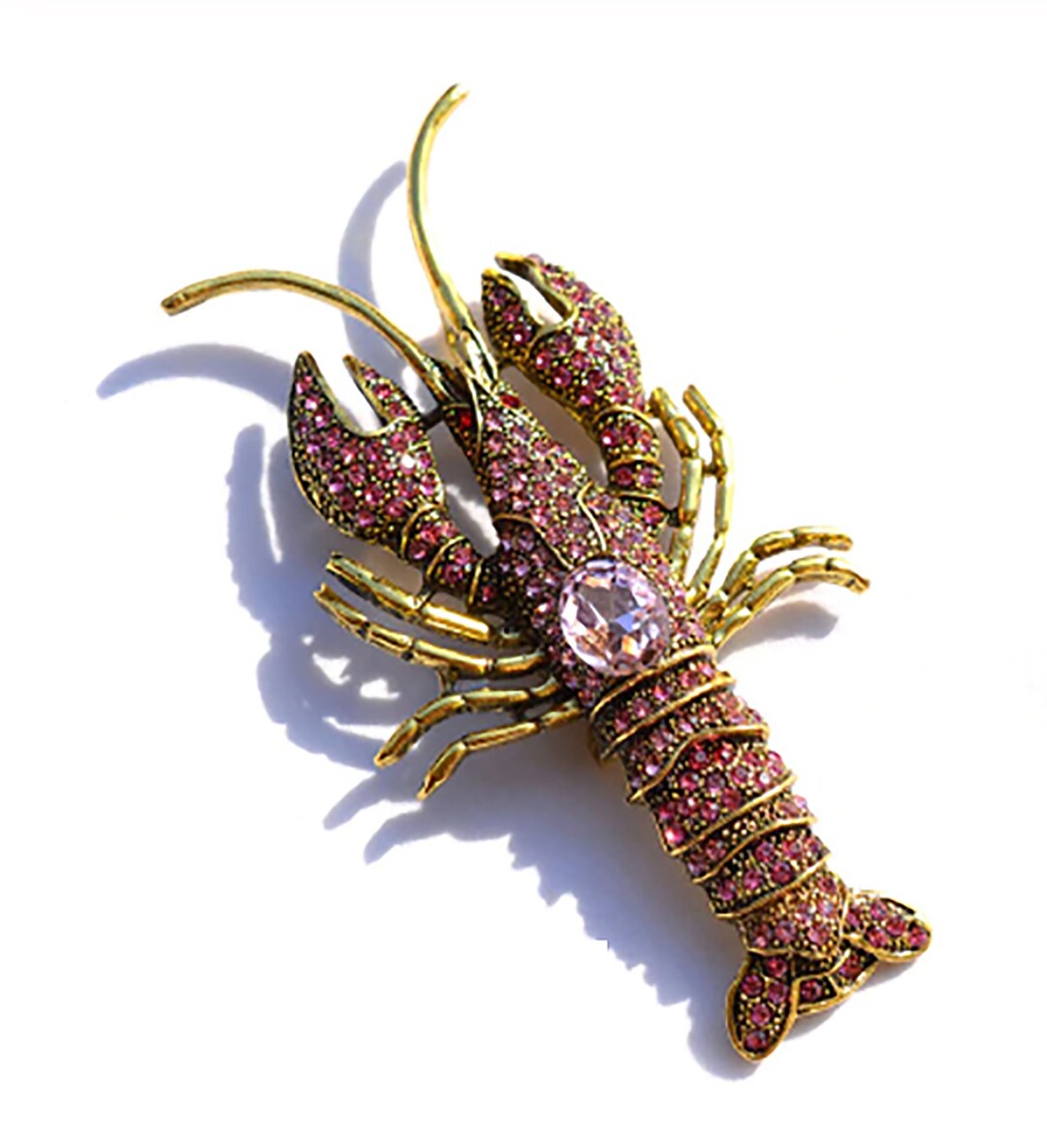 NEW Large Lobster Crayfish Sea Creature Multi Sparkle Pink & - Etsy