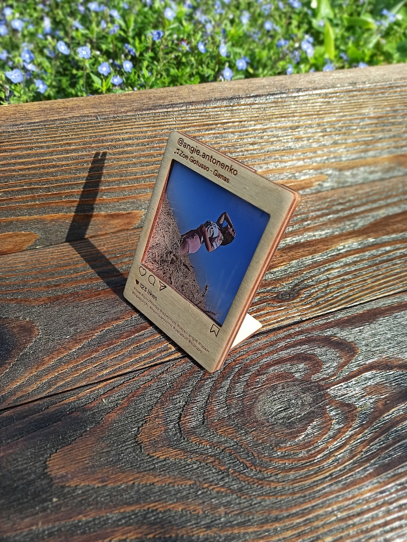 Custom Instagram Photo Frame Mini Photo Frame Wooden Instagram Post ...