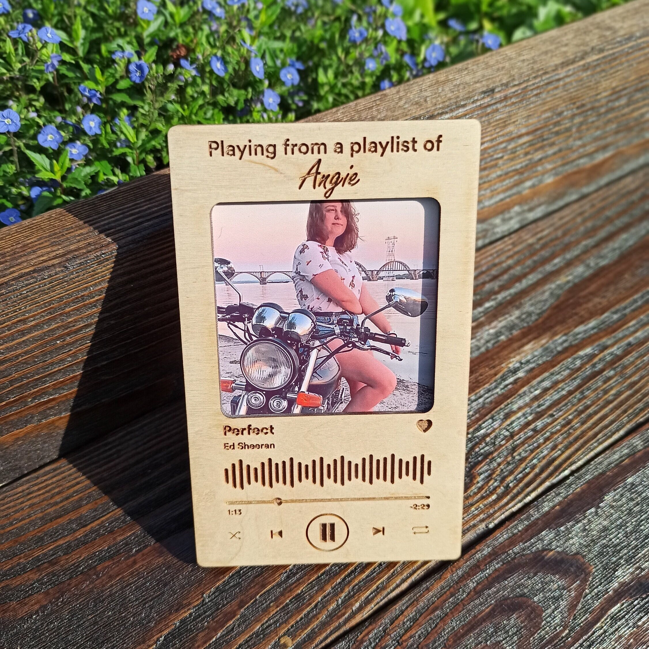 Spotify Song Plaque With Your Photo Custom Made Picture Frame ...