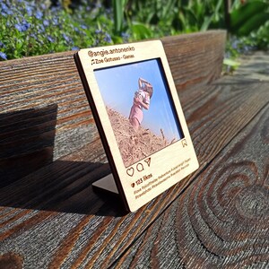 Custom Instagram Photo Frame | Mini Photo Frame | Wooden Instagram Post ...