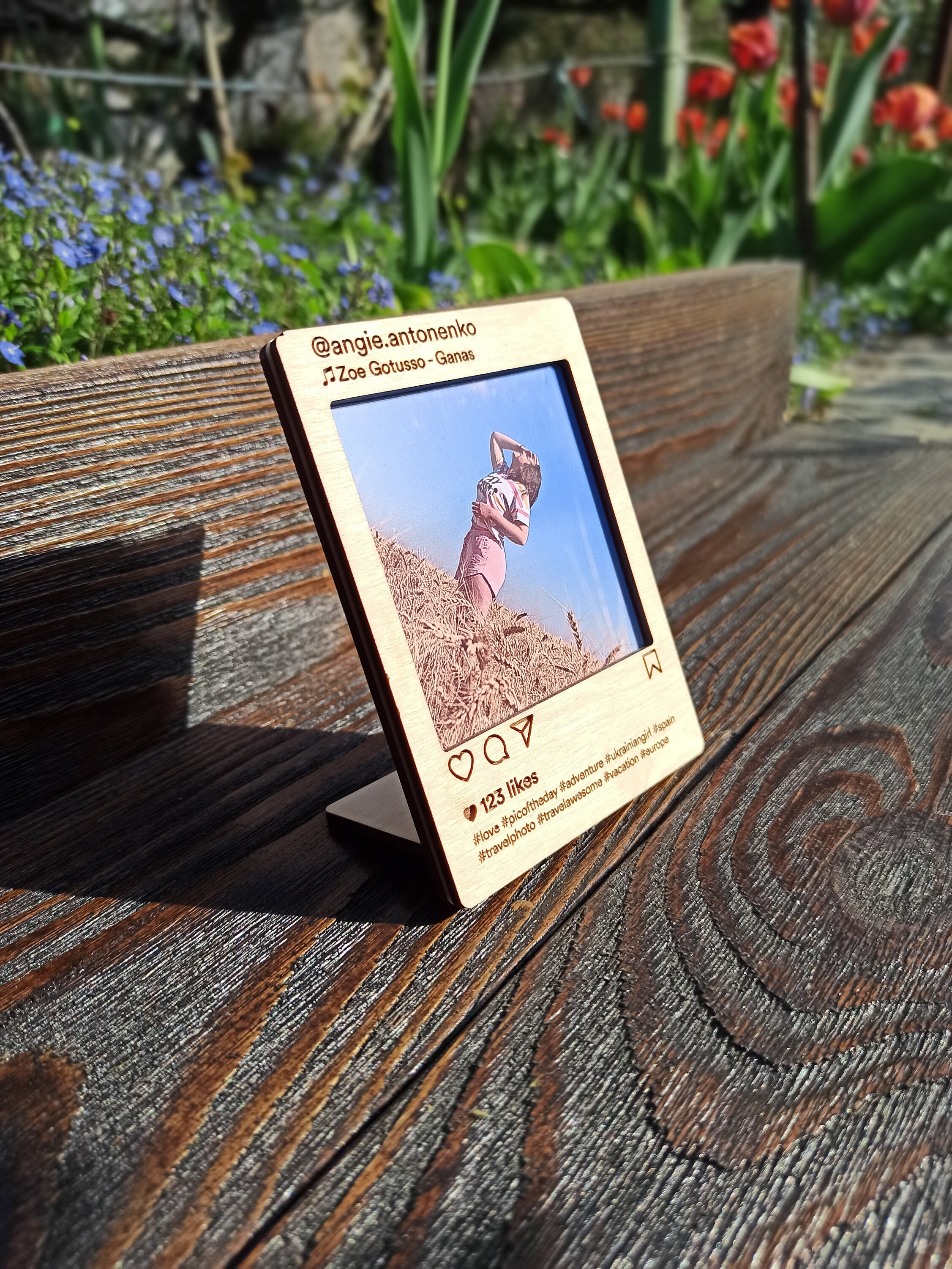 Custom Instagram Photo Frame | Mini Photo Frame | Wooden Instagram Post ...