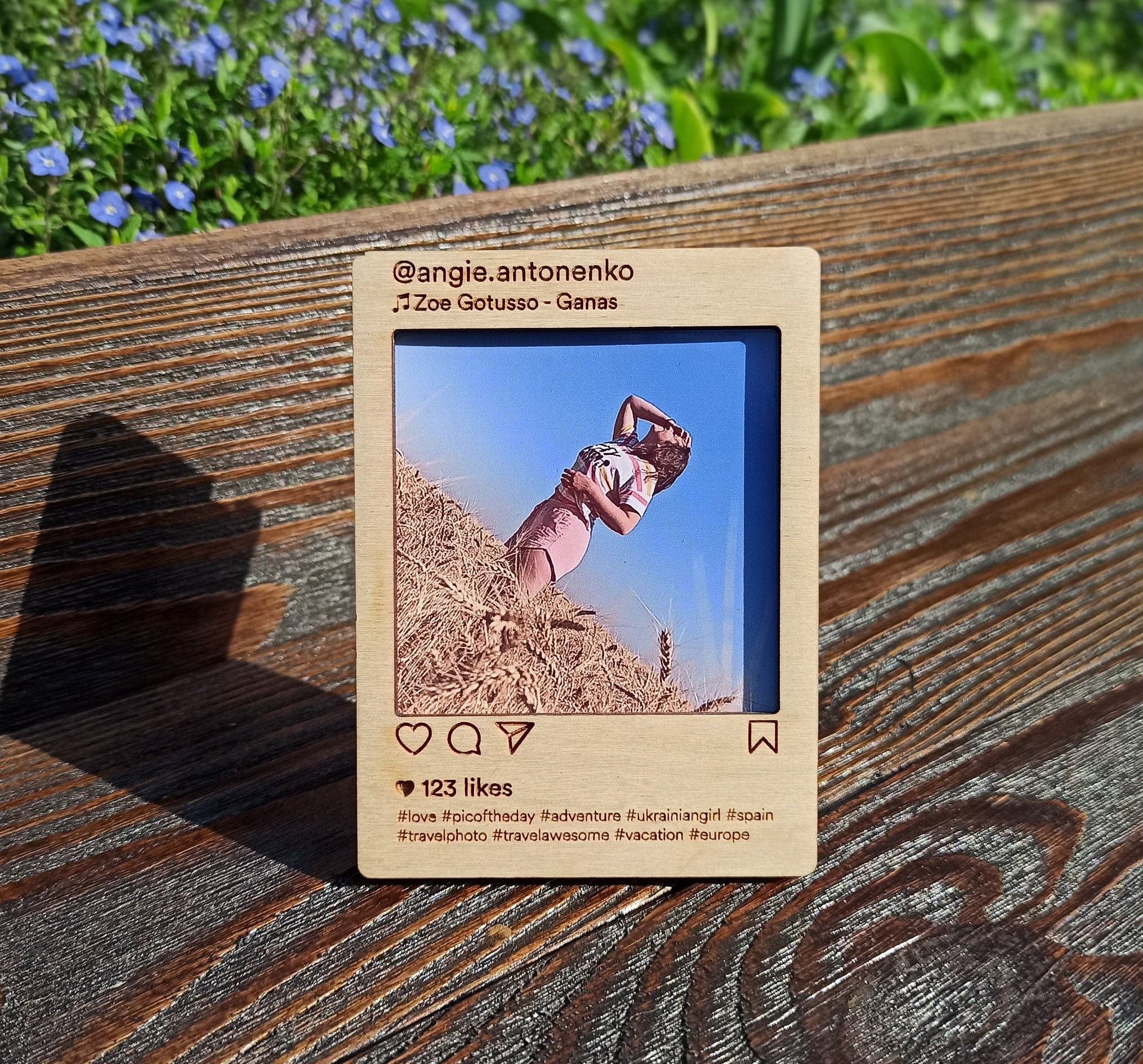 Custom Instagram Photo Frame | Mini Photo Frame | Wooden Instagram Post ...