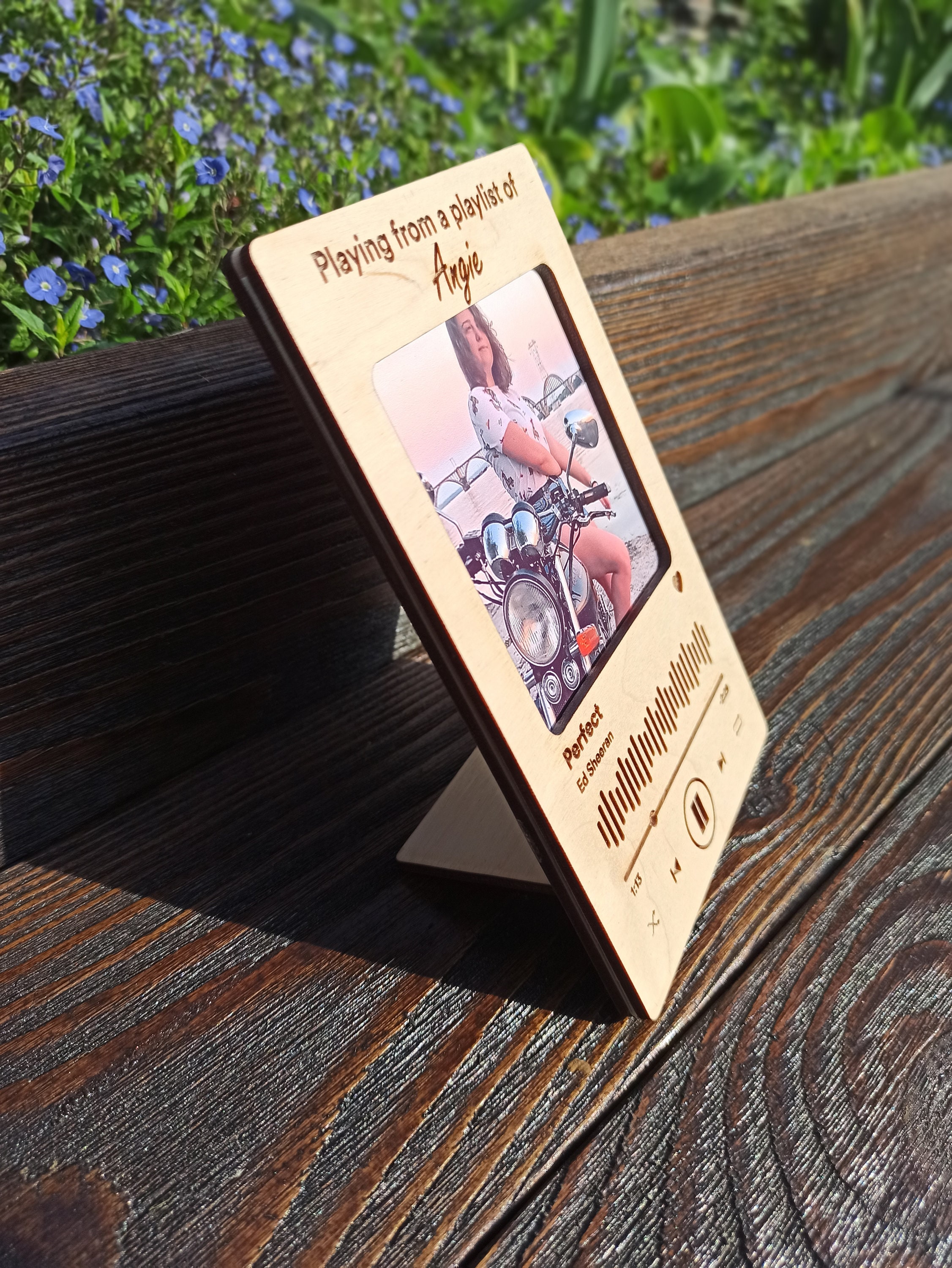 Spotify Song Plaque With Your Photo Custom Made Picture Frame ...