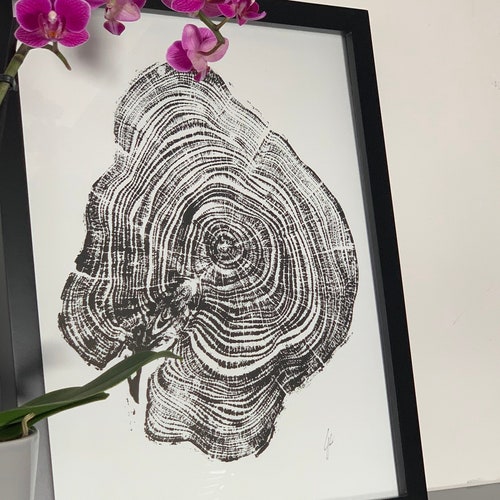 Giant Redwood Tree Rings 3x6 Feet Tree Ring Print Huge Wall | Etsy