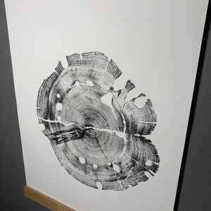 Wood Art, Tree Ring Print, Handmade - Etsy