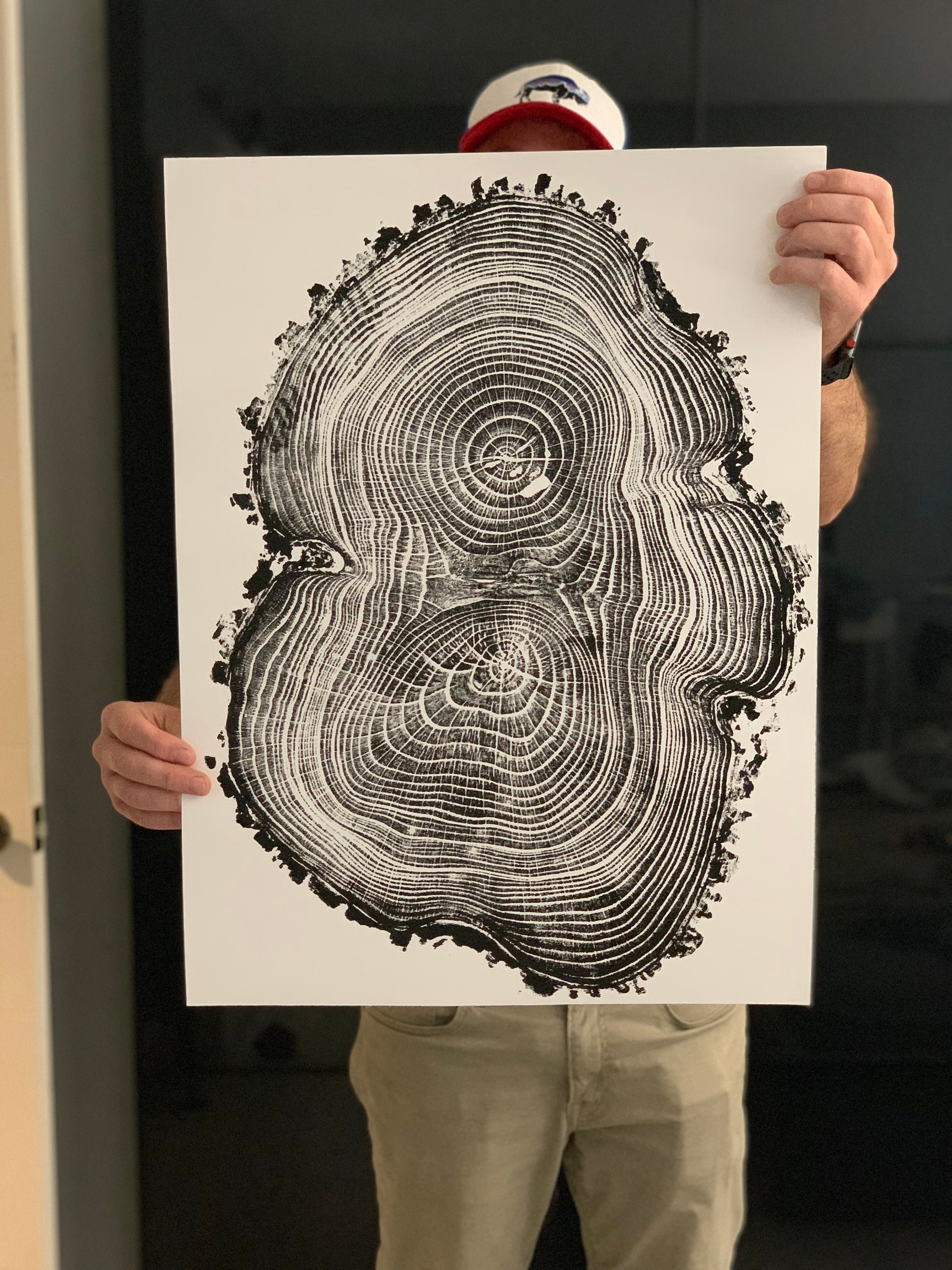 Ash Wood Tree Ring Wall Art Handmade Original Signed Piece. - Etsy