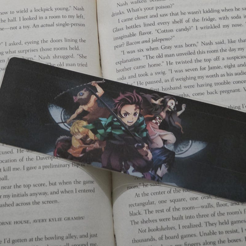 Demon Slayer Bookmark - Etsy