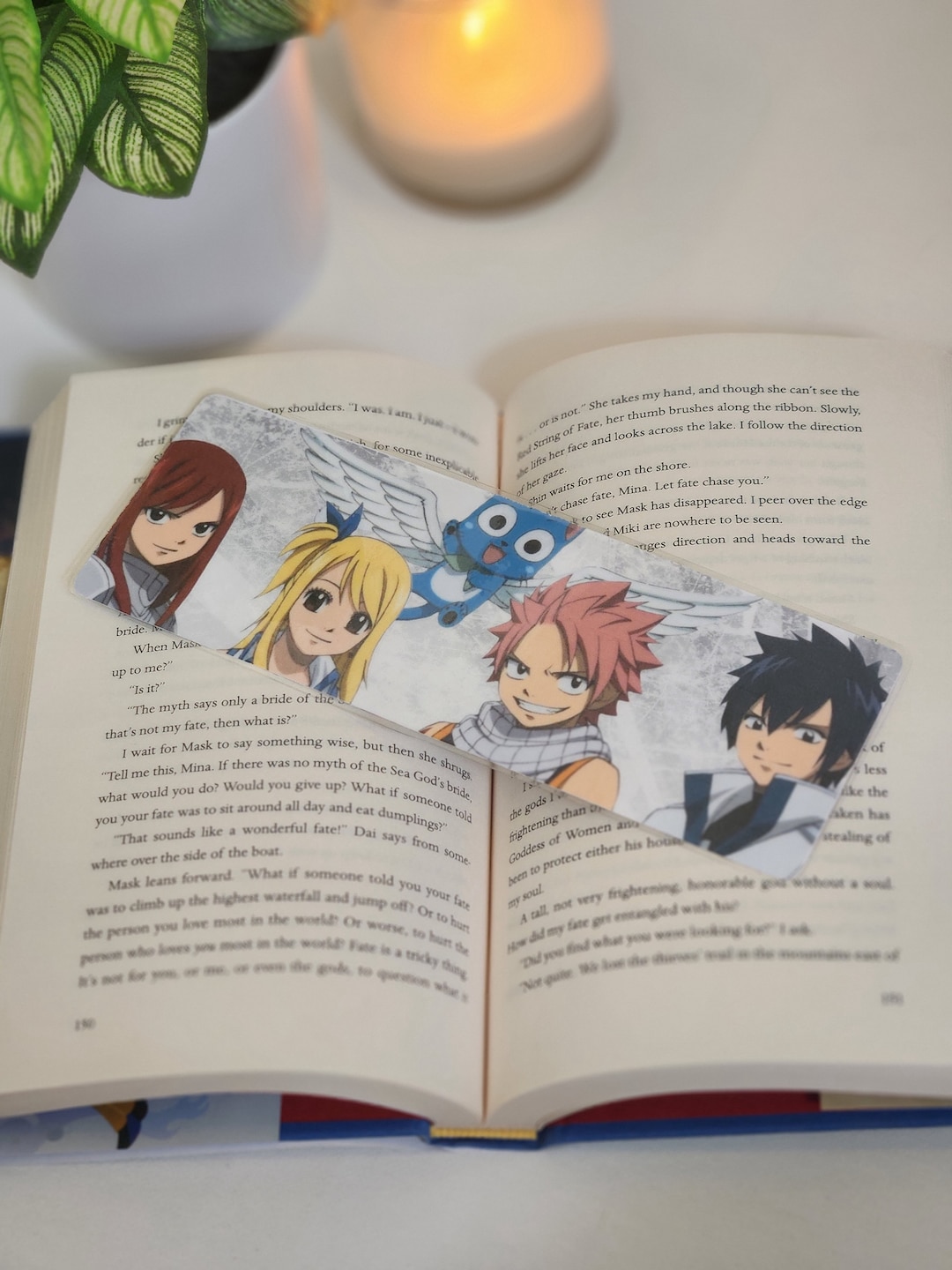 Anime Bookmark Fairy Tail Gift for Book Lover Manga - Etsy