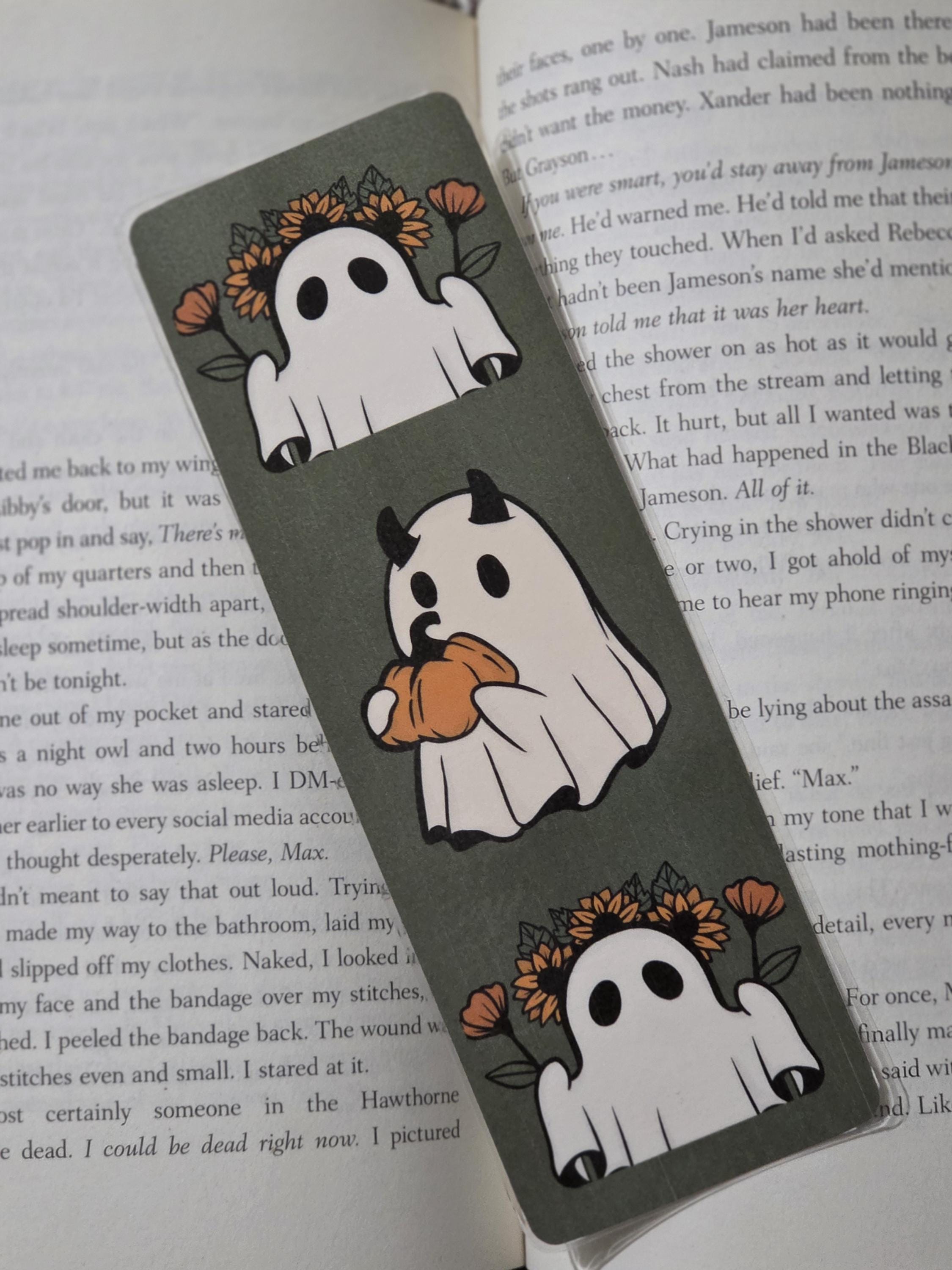 Halloween Bookmarks | Cute Ghosts | Spooky | Pack of 4 - Etsy