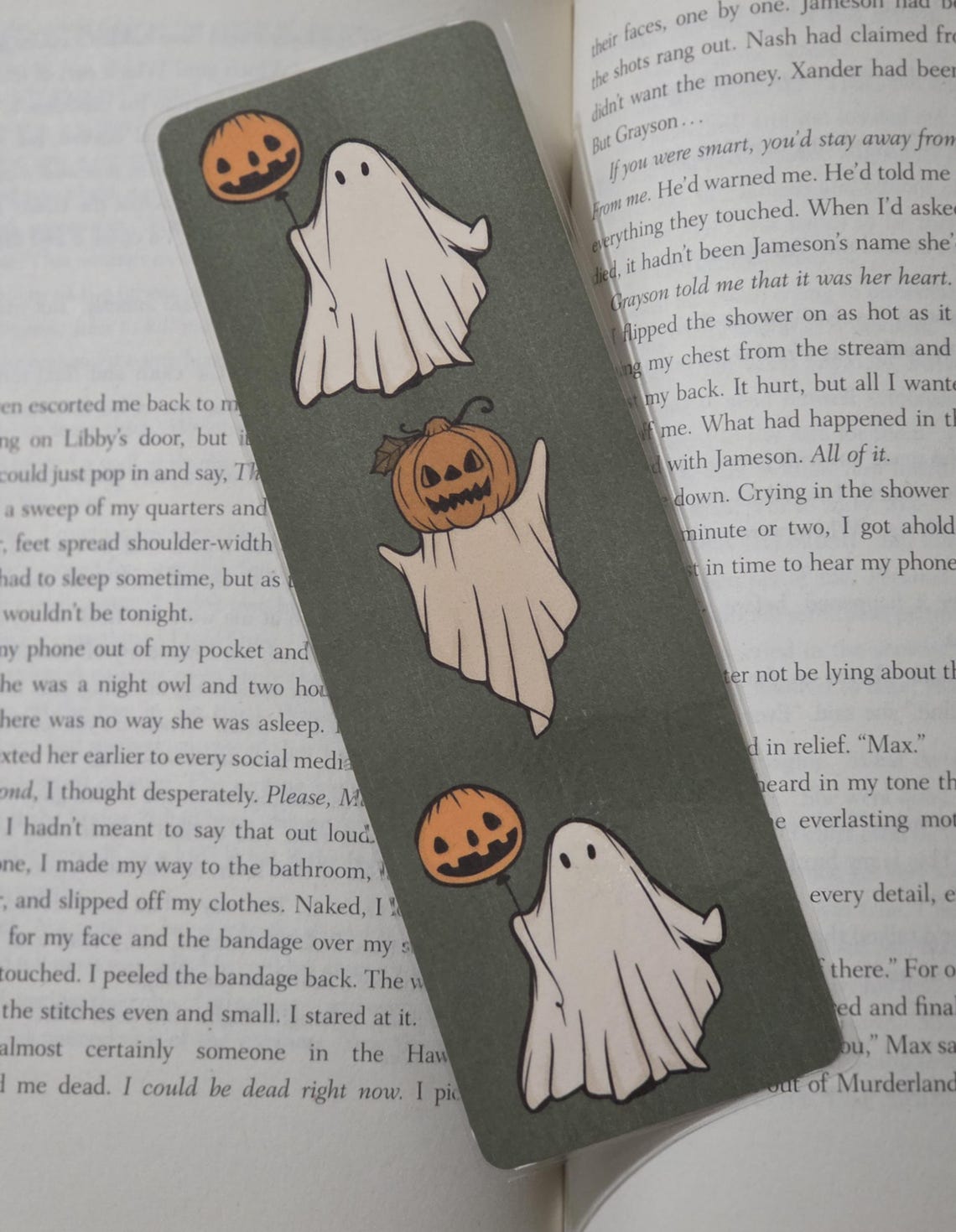 Halloween Bookmarks | Cute Ghosts | Spooky | Pack of 4 - Etsy