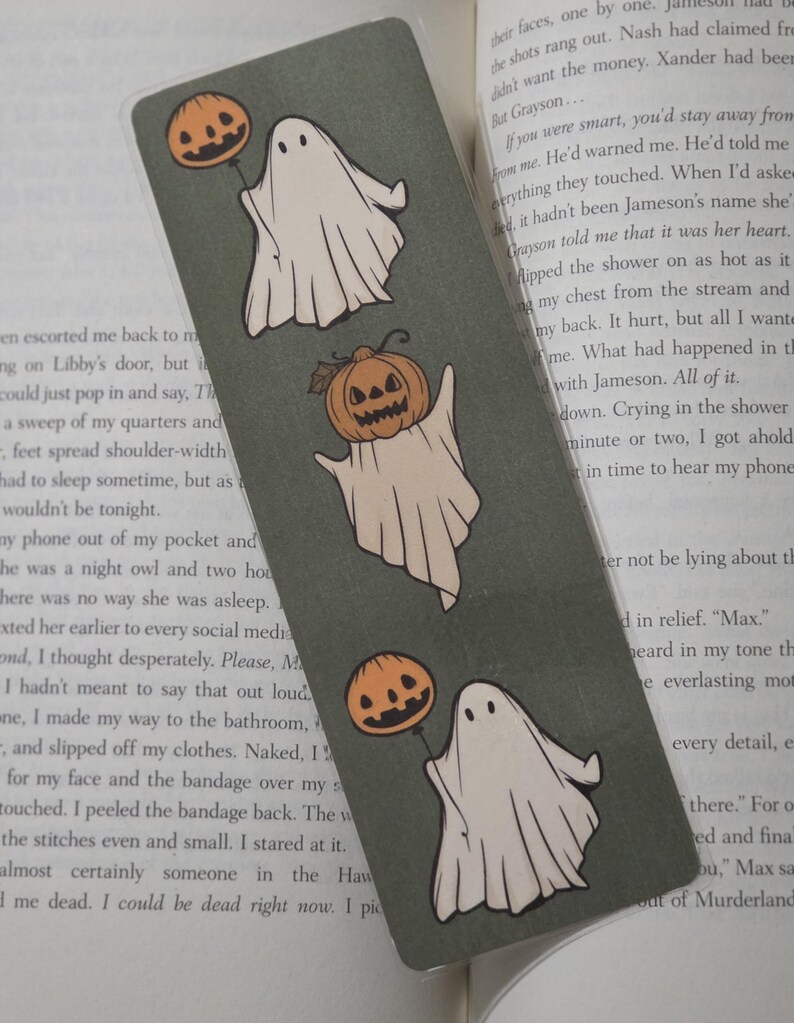 Halloween Bookmarks | Cute Ghosts | Spooky | Pack of 4 - Etsy