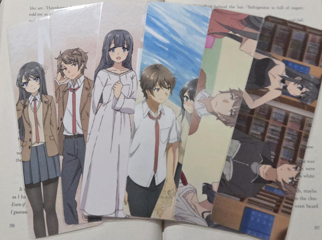 Rascal Does Not Dream of Bunny Girl Senpai Bookmarks: Mai and Sakuta - Etsy