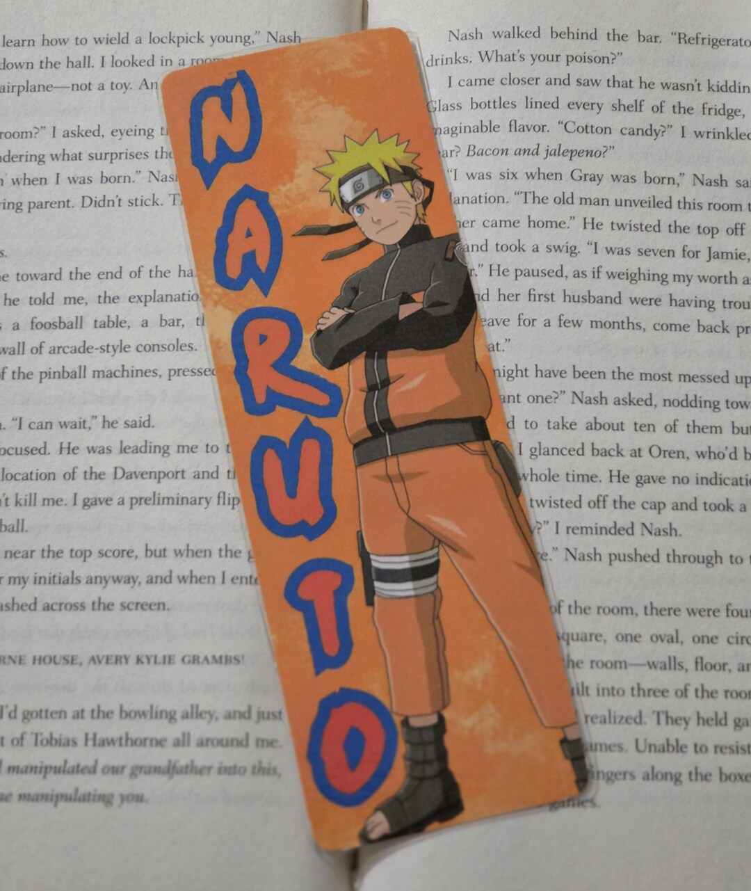 Naruto Bookmark: Laminated Cardstock, Rounded Edges - Etsy