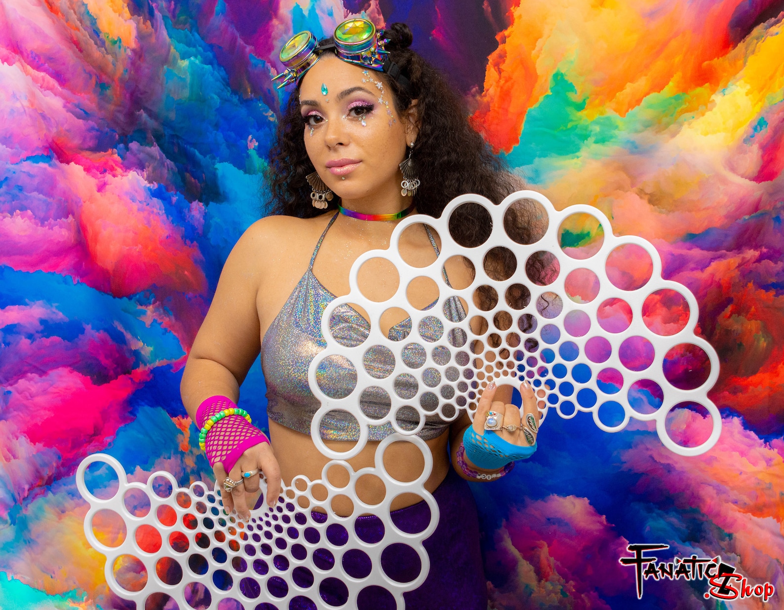 Bubbles - 1.5" Tech Grip Custom Flow Fans , Practice Fans, Day Fans ...