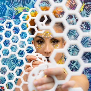 Hive - 1.5" Tech Grip Custom Flow Fans , Practice Fans, Day Fans, Tech ...