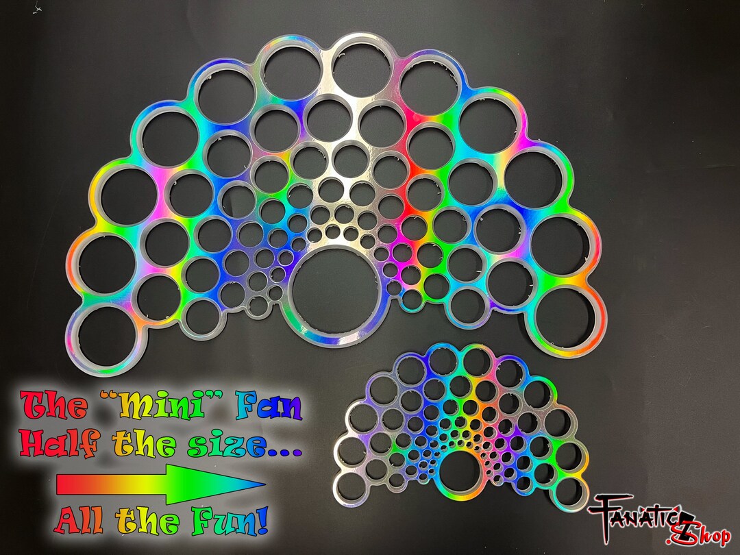 Bubbles Mini Hologram - 1.65" Tech Grip Custom Flow Fans , Practice ...